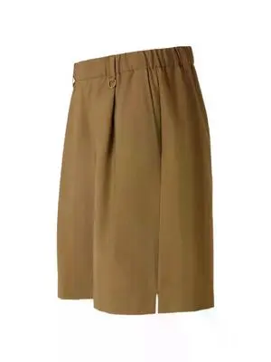 Herno Elastic Waist Bermuda Shorts - Brown