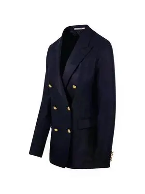 Tagliatore Double-breasted Jacket With Gold-tone Hardware