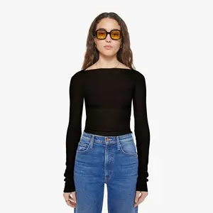 ETERNE Eterne Long Sleeve Boatneck Top