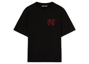 Palm Angels X Moneygram Haas F1 Team T-shirt - Black/red