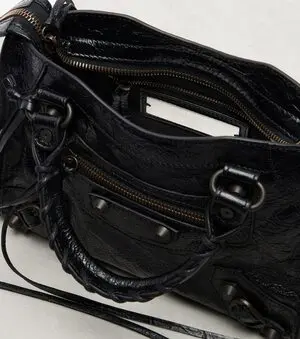 Balenciaga Le City Mini Leather Tote Bag - Black