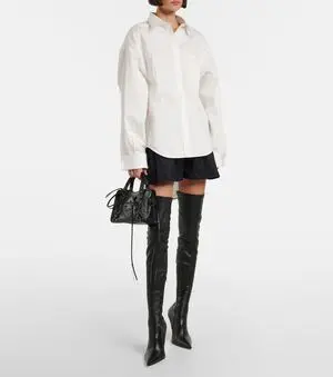 Balenciaga Le City Mini Leather Tote Bag - Black