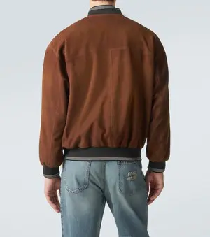 Miu Miu Suede Bomber Jacket