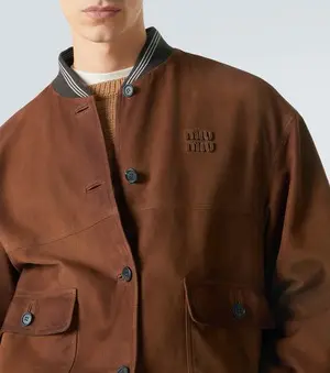Miu Miu Suede Bomber Jacket