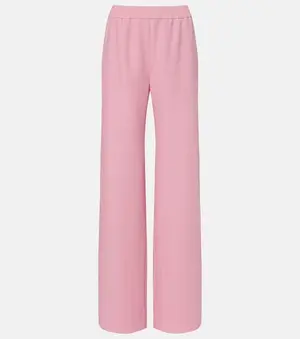 Valentino Garavani Silk Wide-leg Pants - Pink