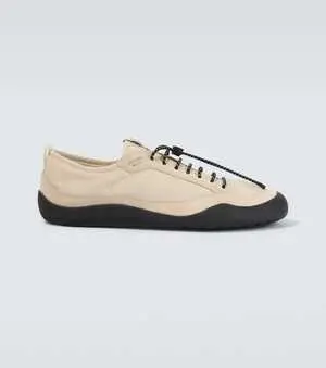 Prada Speedrock Re-nylon And Suede Sneakers - Beige
