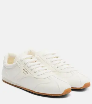 Prada Leather Sneakers - White