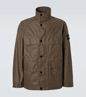 Stone Island Hooded Canvas Field Jacket
