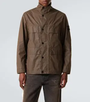 Stone Island Hooded Canvas Field Jacket