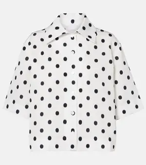 Patou Polka-dot Blouse - White