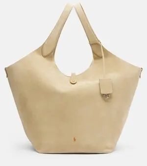 Polo Ralph Lauren Polo Play Large Suede Tote Bag - Beige