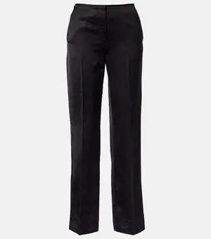 TOTEME Straight Leg Pants - Black
