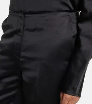 TOTEME Straight Leg Pants - Black