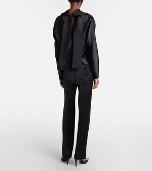 TOTEME Straight Leg Pants - Black