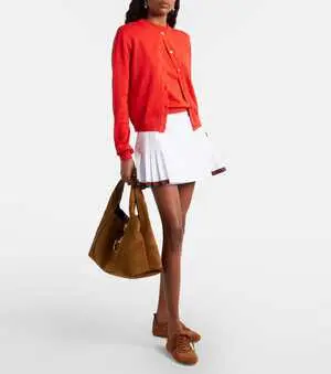 Gucci Gg Pointelle Silk And Cotton Cardigan