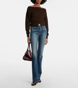 FERRAGAMO Gancini Suede Pumps - Brown