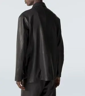 Auralee Leather Blouson Jacket
