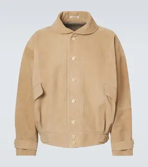 Auralee Suede Blouson Jacket - Beige
