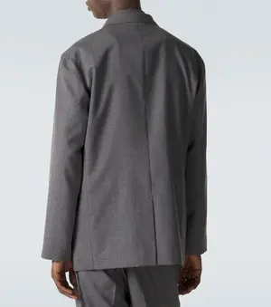 Auralee Cashmere Poplin Blazer - Grey