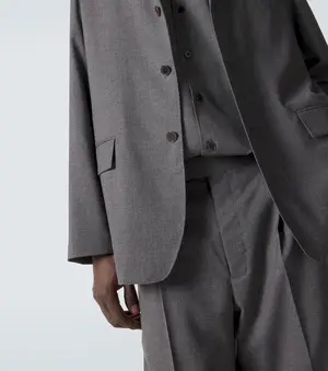 Auralee Cashmere Poplin Blazer - Grey
