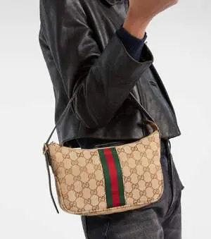 Gucci Lunetta Gg Canvas Small Crossbody Bag - Beige