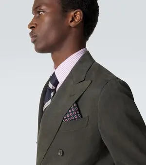 Dunhill Printed Silk Pocket Square