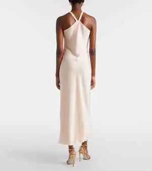 Max Mara Ghiotto Embellished Slip Dress - Pink