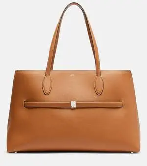TOTEME Lounge Large Leather Tote Bag - Brown