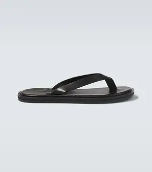 Studio Nicholson Curren Leather Thong Sandals - Black