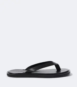Studio Nicholson Curren Leather Thong Sandals - Black