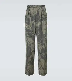 Dries Van Noten Printed Straight Pants - Multicoloured
