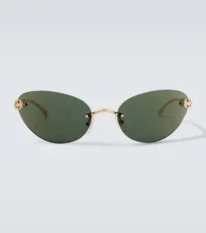Cartier Panthère De Cat-eye Sunglasses - Gold