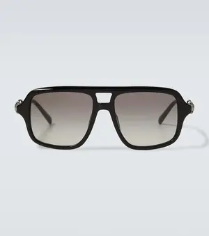 Gucci Horsebit Aviator Sunglasses - Black