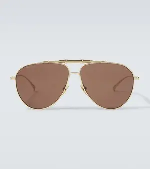 Gucci Bamboo Aviator Sunglasses - Gold