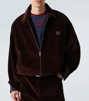 Miu Miu Cotton Corduroy Blouson Jacket