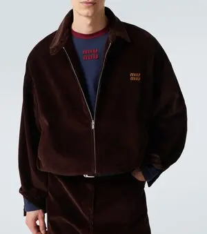 Miu Miu Cotton Corduroy Blouson Jacket