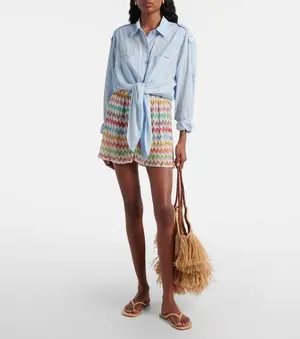 Missoni Zigzag Lame Shorts - Multicoloured