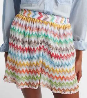 Missoni Zigzag Lame Shorts - Multicoloured