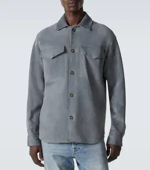 LARDINI Suede Overshirt