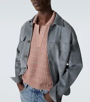 LARDINI Suede Overshirt