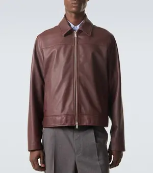 LARDINI Leather Jacket - Brown