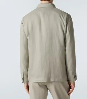 LARDINI Linen Jacket