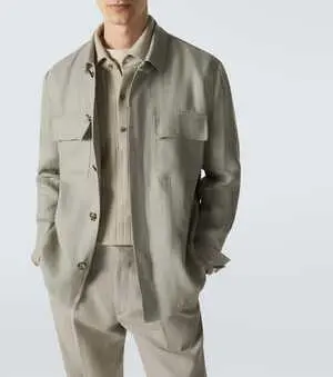 LARDINI Linen Jacket