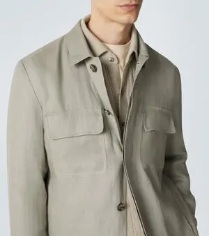 LARDINI Linen Jacket