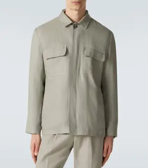 LARDINI Linen Jacket