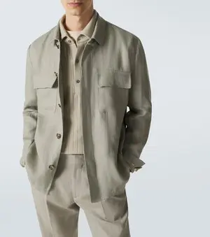 LARDINI Linen Jacket