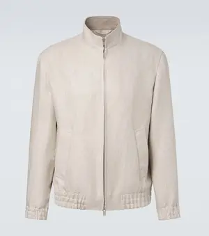 LARDINI Linen Jacket - White