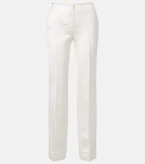 TOTEME Straight Pants - White