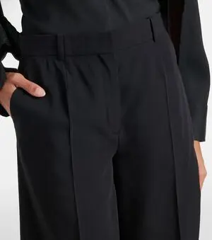 TOTEME High-rise Bermuda Shorts - Black