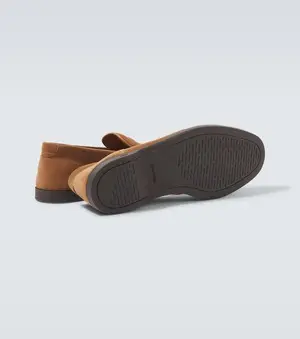 John Lobb Pace Suede Loafers - Brown
